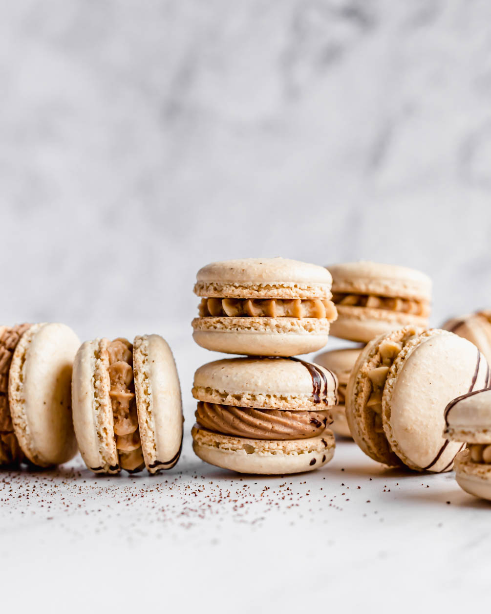 Mocha macarons | Halicopter Away