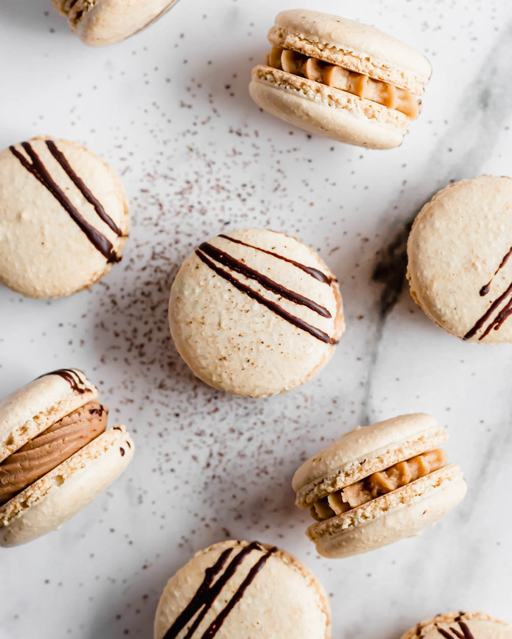 Mocha macarons | Halicopter Away