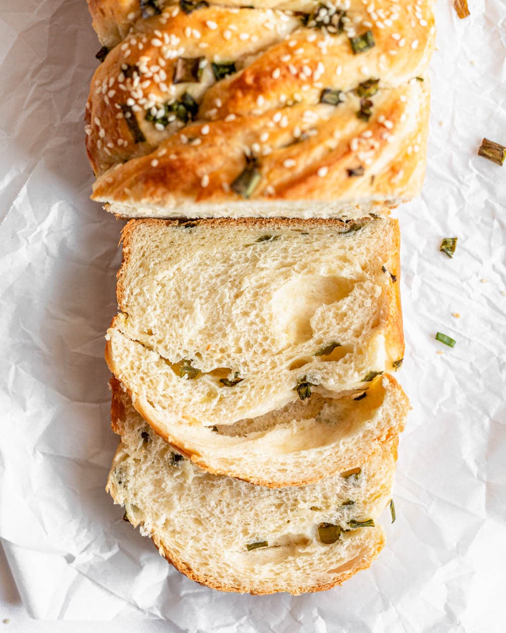 Scallion milk bread | Halicopter Away