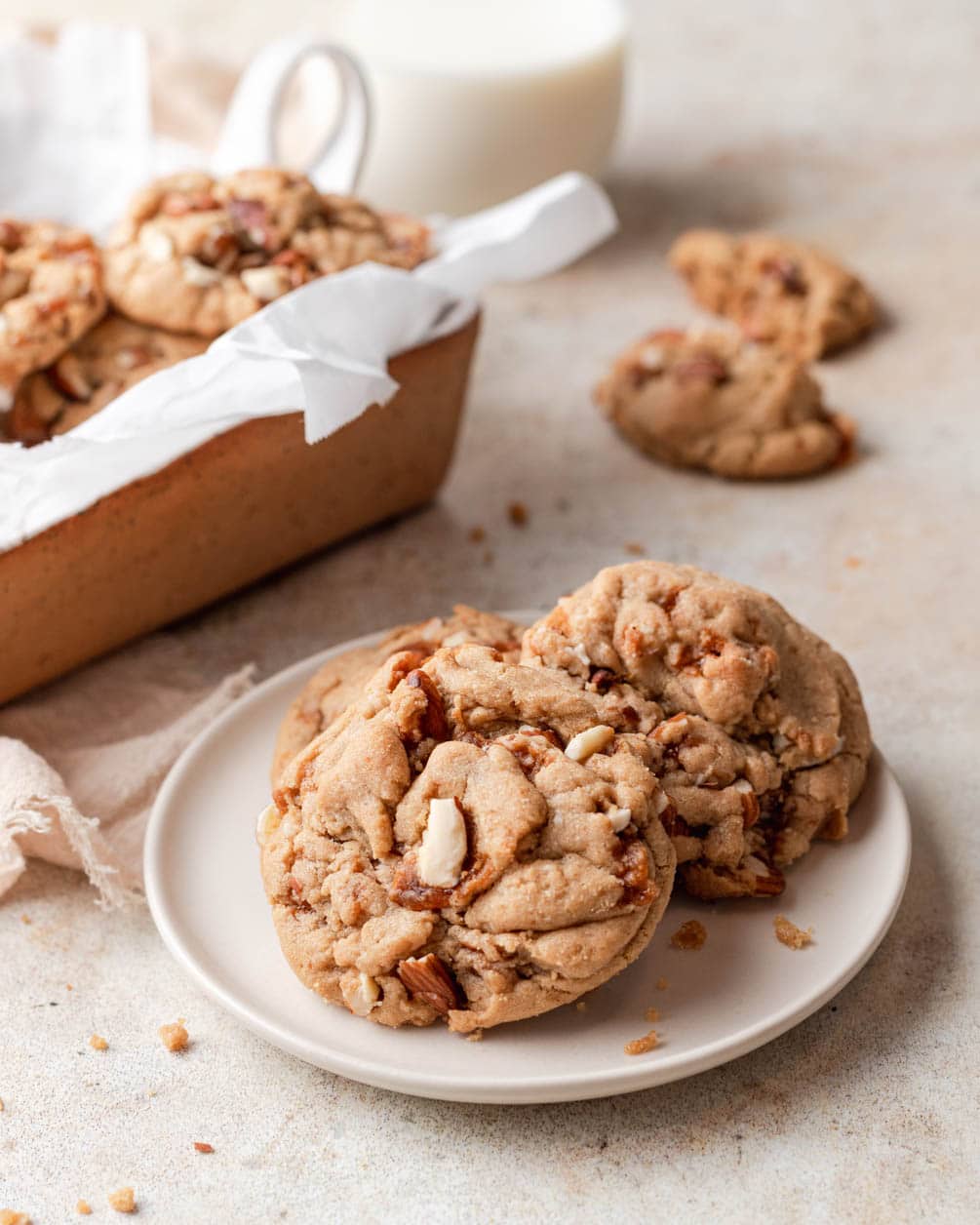 Soft peanut butter praline cookies | Halicopter Away